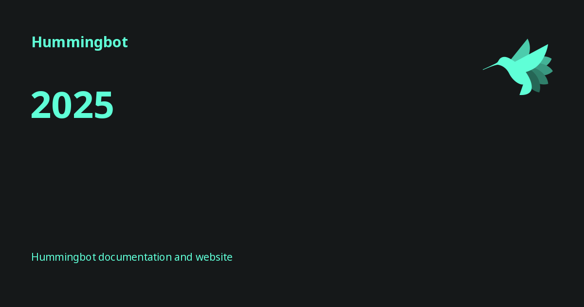 2025 - Hummingbot