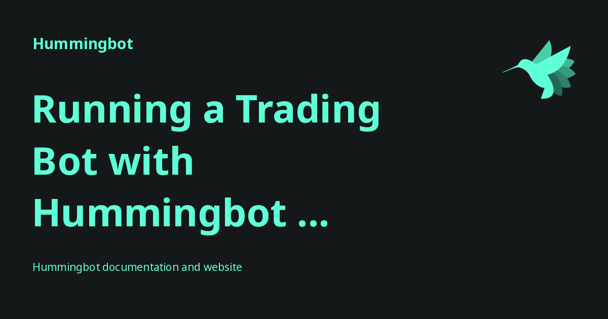Running a Trading Bot with Hummingbot Dashboard on dYdX V4 - Hummingbot