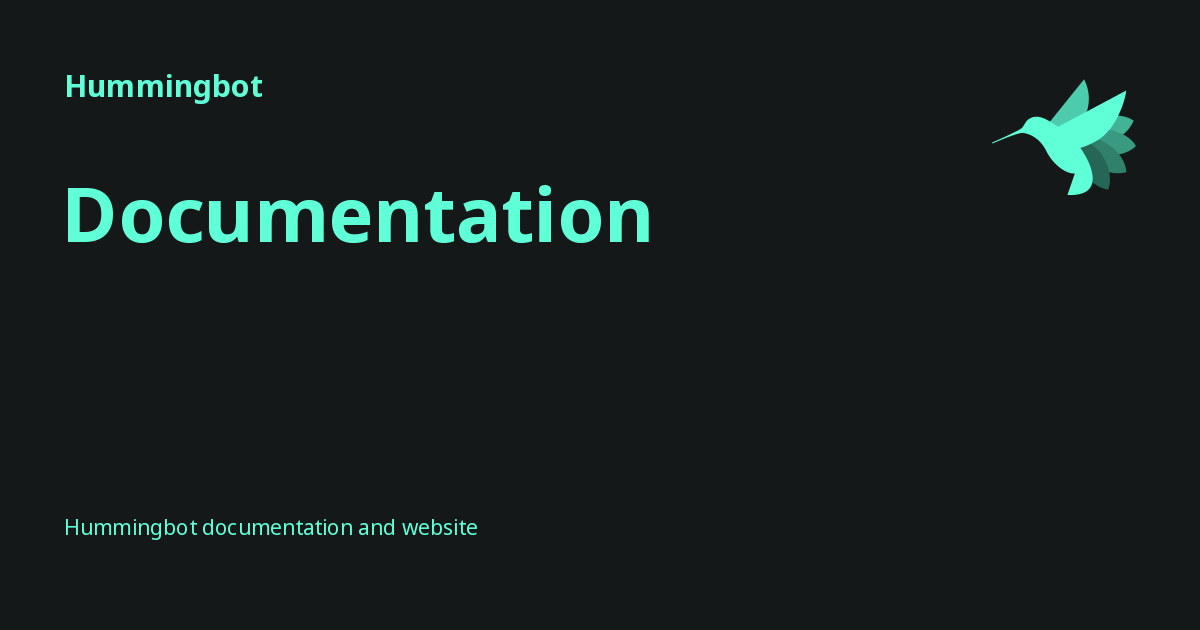 Documentation - Hummingbot