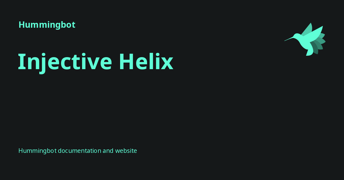 Injective Helix - Hummingbot